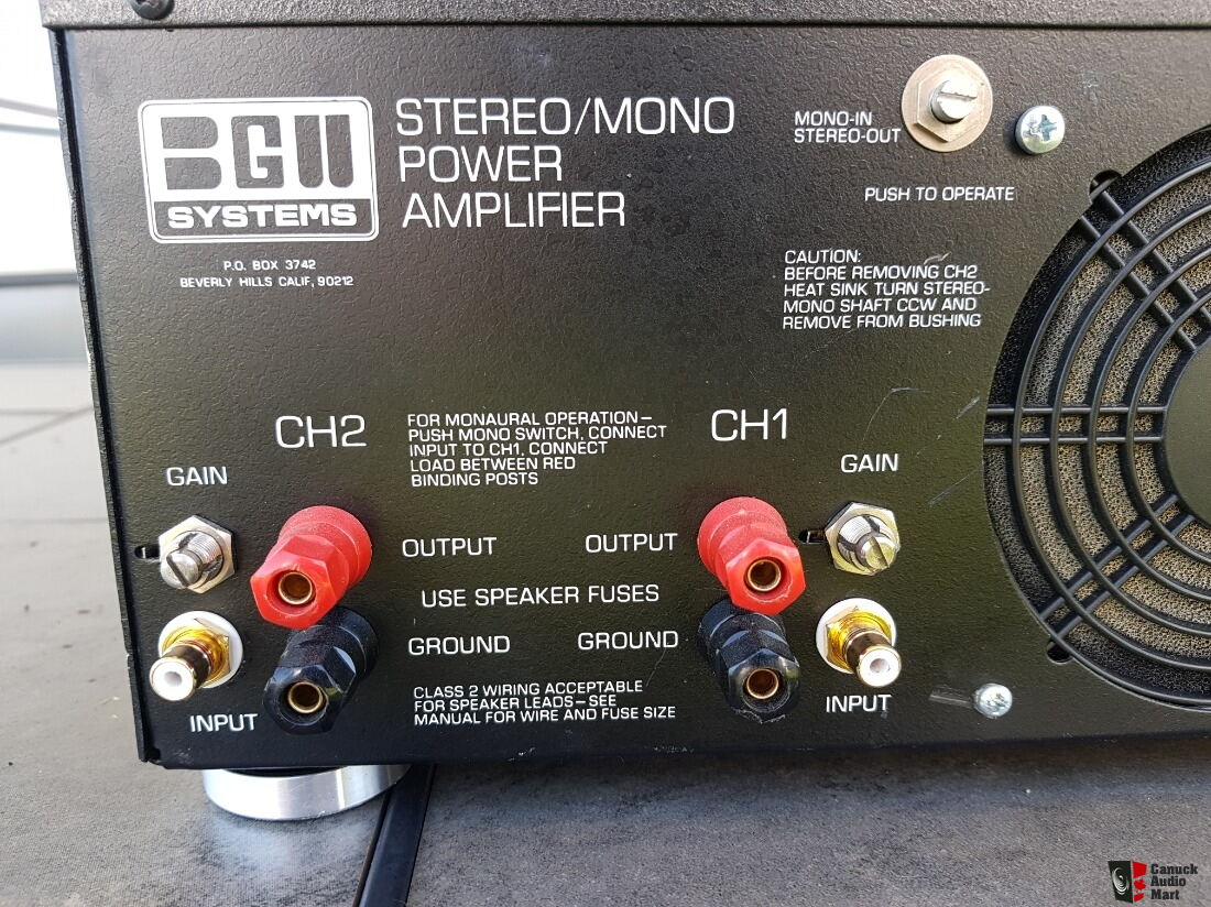 Vintage BGW 500D power Amp - completely re-capped - $400 in upgrades ...