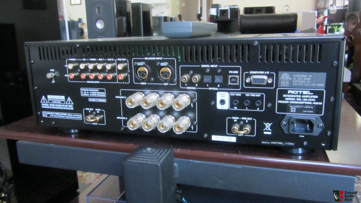 Rotel RA-1570 integrated amp with DAC, phono stage Photo #2351672 ...