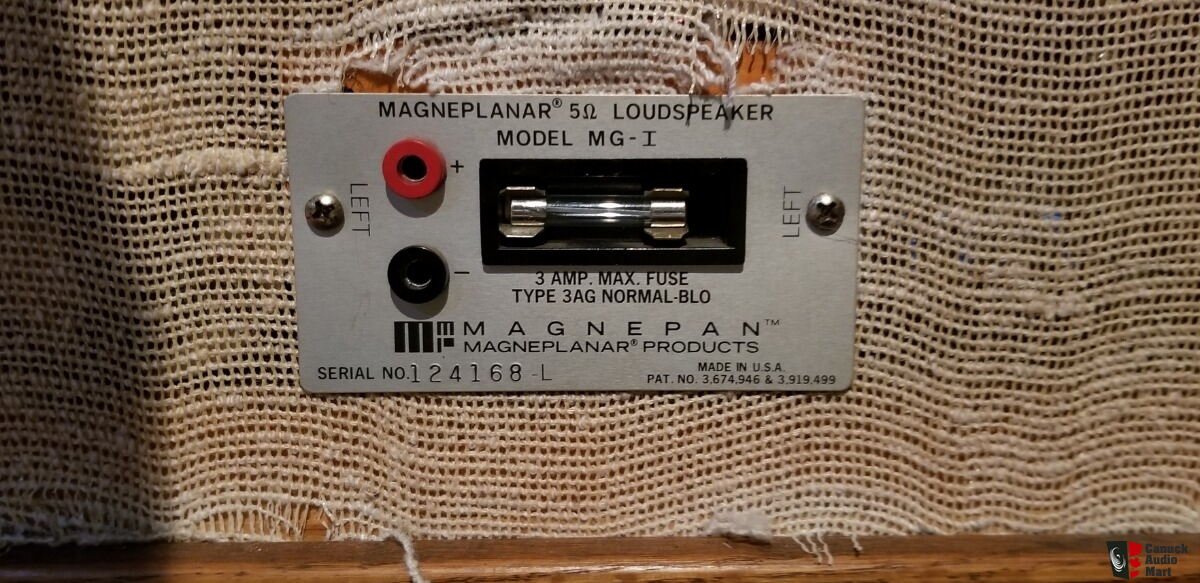 Magnepan Magneplanar MG-1 speakers *for parts or repair* new price ...