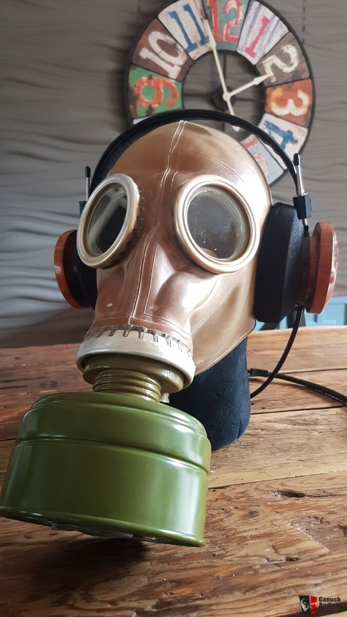 Headphone stand Genuine Soviet gas mask For Sale - UK Audio Mart