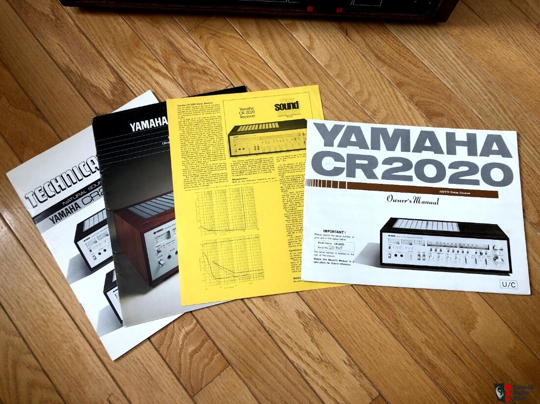 Yamaha CR-2020 Stereo Receiver - Pristine in Box with Brochure, Manual ...