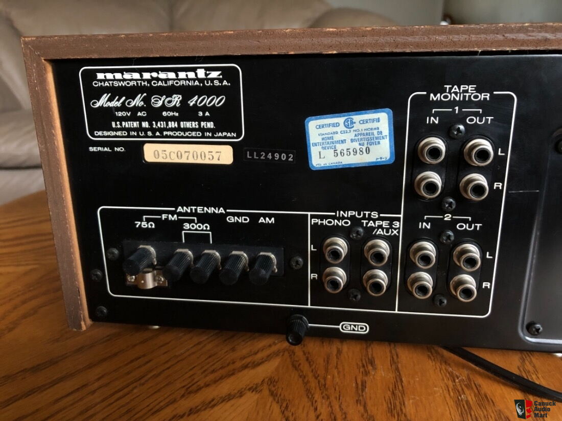 Refurbished 1980 Marantz SR4000 Receiver Fully serviced & face off ...