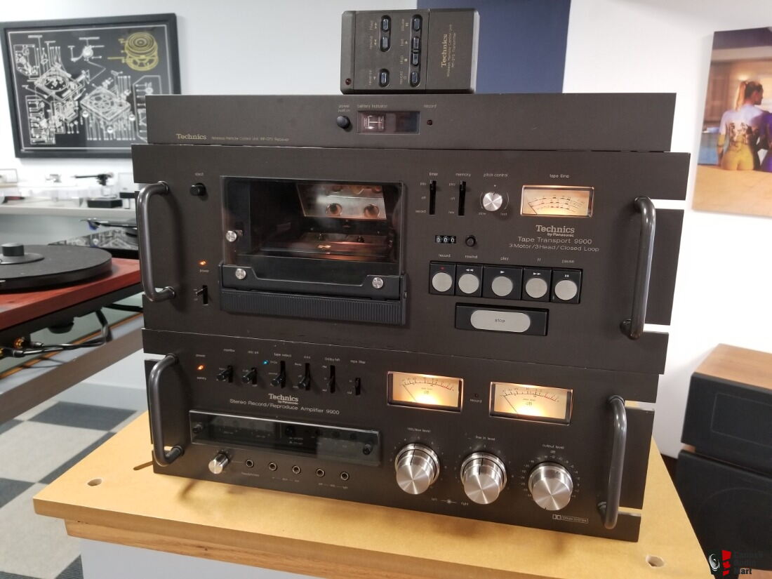 Technics 9900/RP 070 very rare three box cassette deck/ Ir remote ...