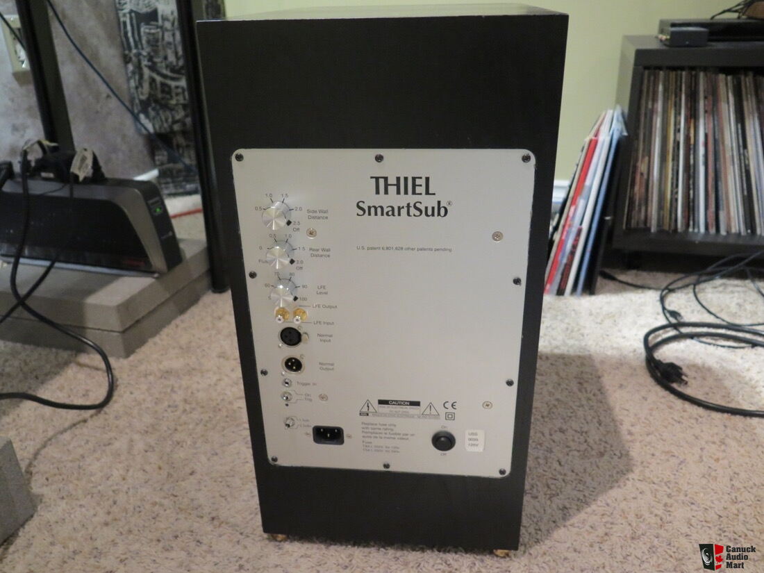 Thiel 2.1 speaker set up with crossover and Xindac speaker cables. new ...