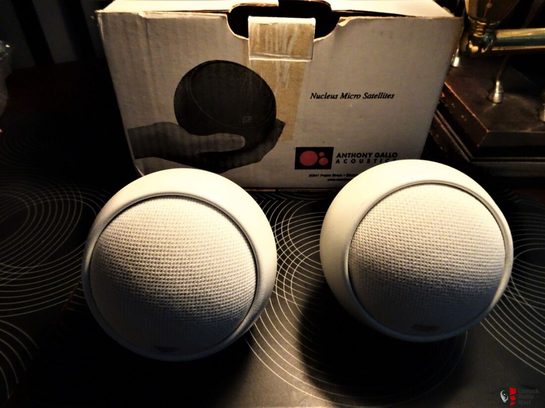 Gallo Acoustics Micros speakers (2) with rare passive subwoofer (white ...