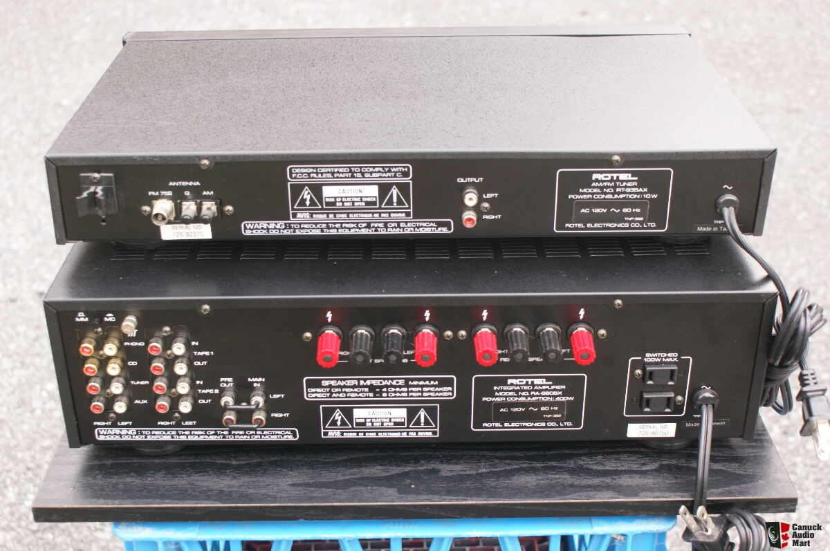 Rotel RA-980BX Int. Amp (modified) & RT-935AX Tuner Photo #2389127 - UK ...