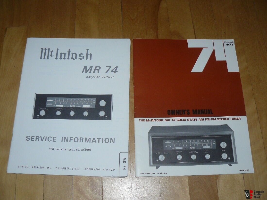 McIntosh tuner model MR 74 Photo #2393427 - US Audio Mart