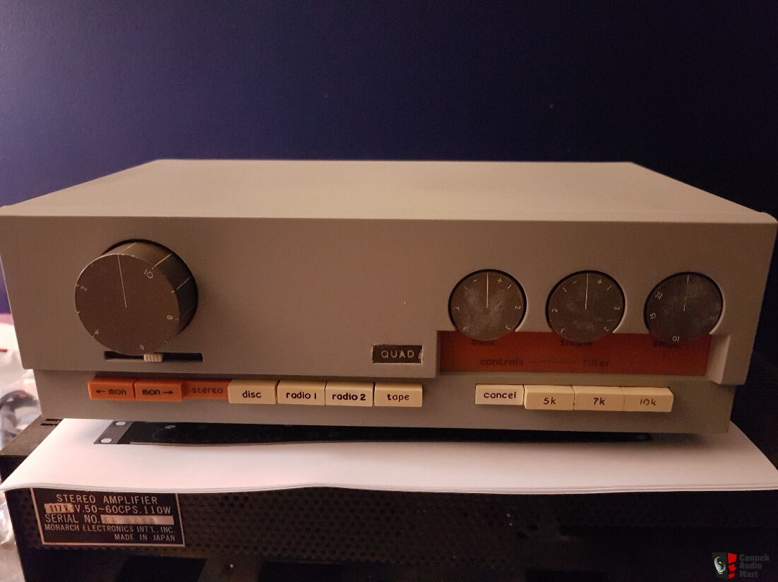 QUAD 33 preamp serviced with all DIN-RCA adaptors Photo #2403649 - UK ...