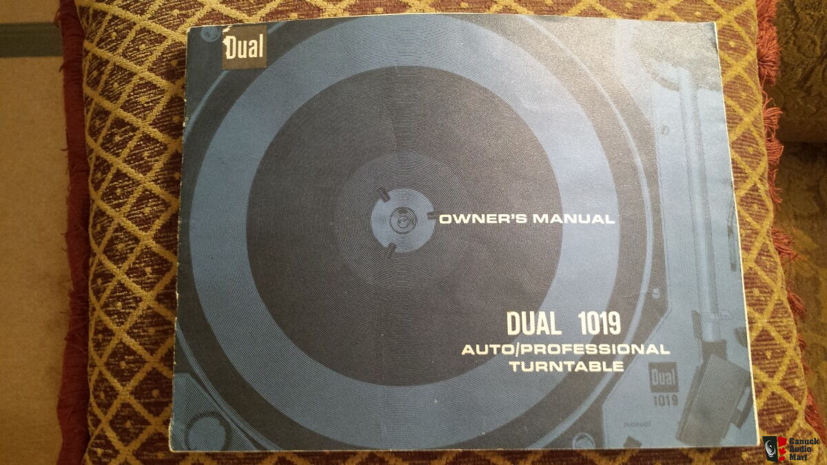 DUAL 1019 Turntable Owner's Manual (Original) Photo #2407493 - UK Audio ...