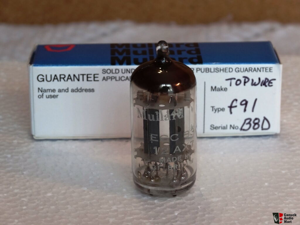 Vintage Mullard ECC83 f91 Single Tube For Sale - Canuck Audio Mart