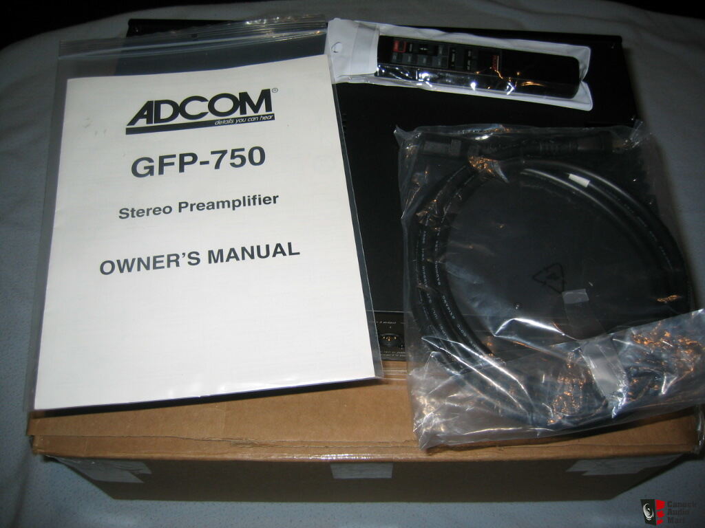 Adcom GFP-750 Pre-Amp with Blue Board, US Made, With Original Box ...