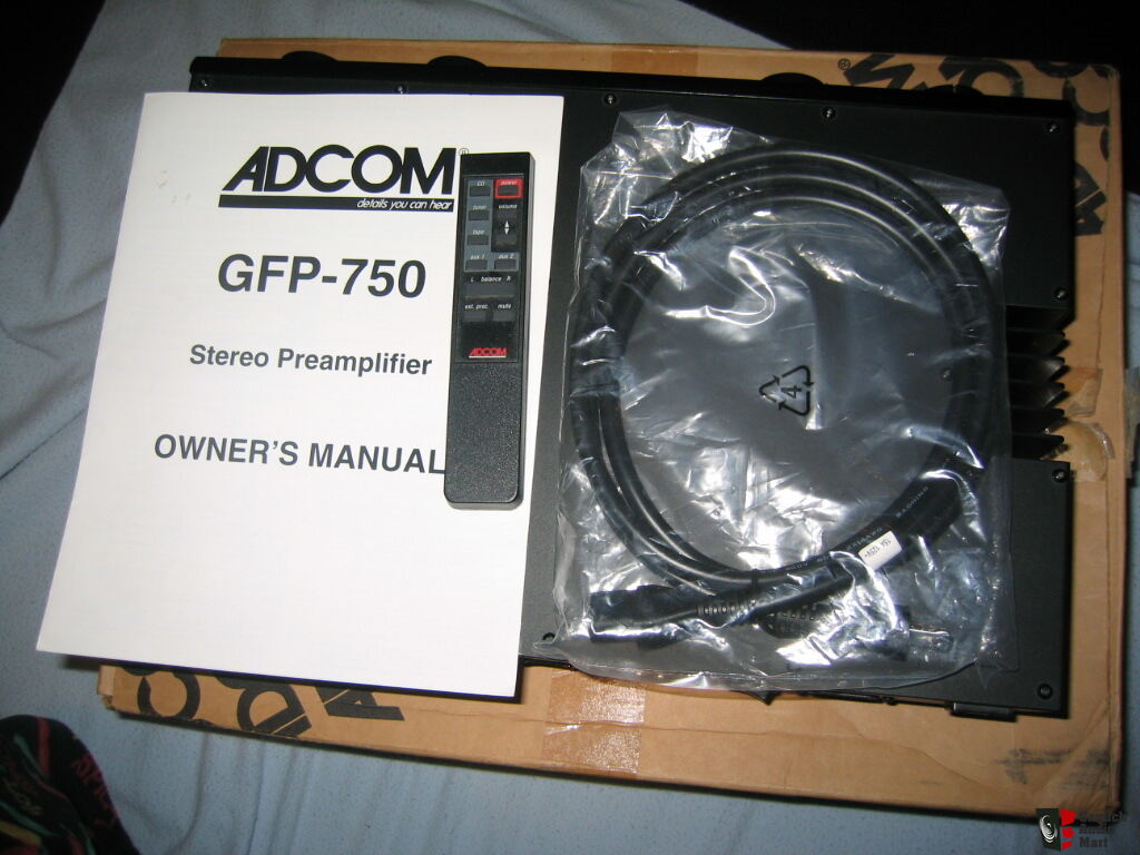 Adcom GFP-750 Pre-Amp with Blue Board, US Made, With Original Box ...