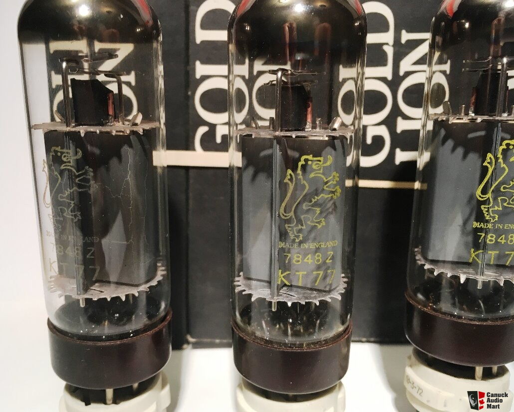 QUAD of Original Genuine GEC GOLD LION KT77 Tubes. RARE ! Photo ...