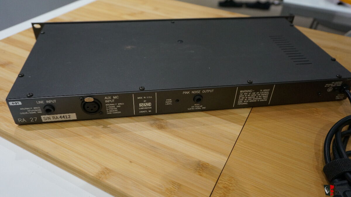 Rane RA27 Real Time Analyzer with original calibration microphone Photo ...