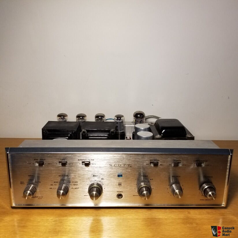 Very nice HH Scott 233 Integrated tube Amplifier 28 Watts per channel ...