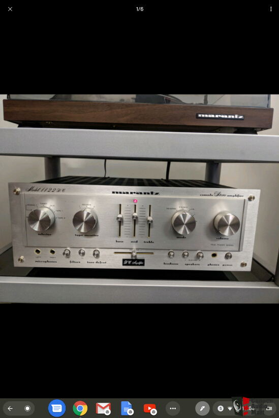 Marantz 1122DC integrated For Sale - Canuck Audio Mart