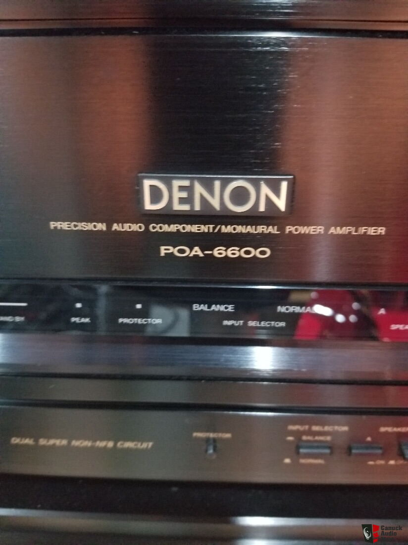 Denon POA-6600 Mono Block (3)Power Amps (local pickup) Photo #2429139 ...