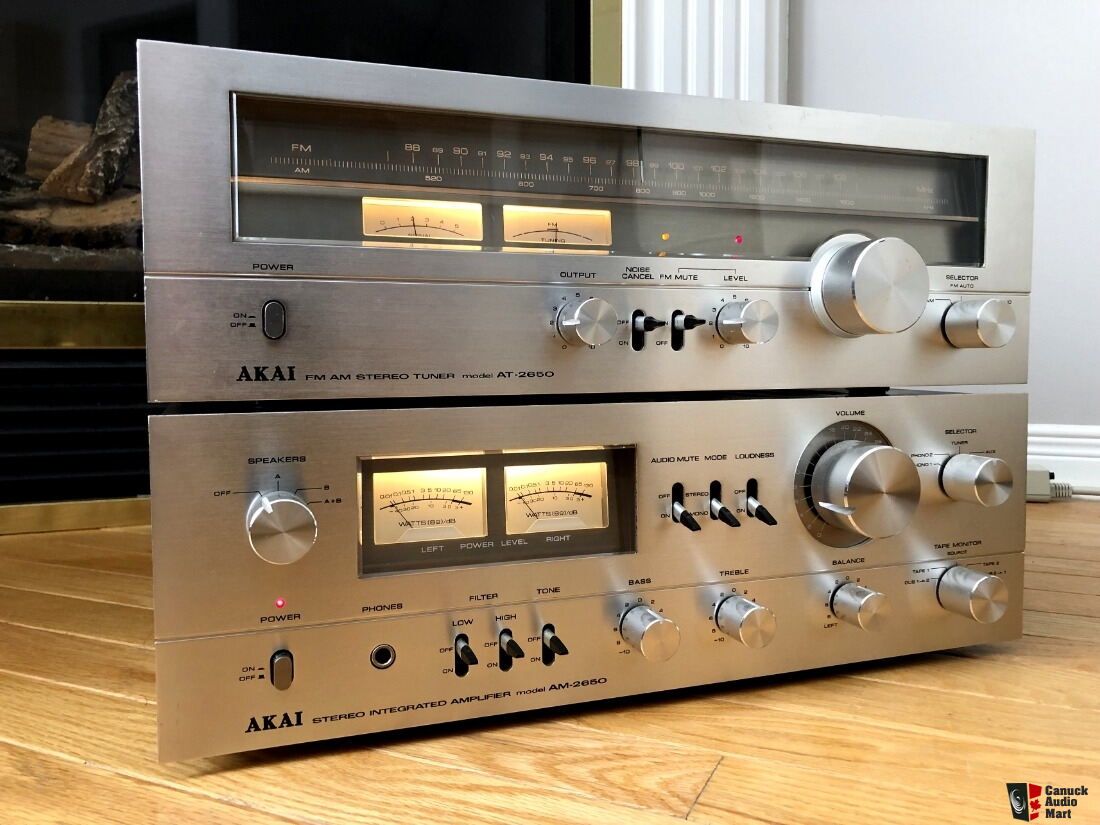 Akai AM-2650 Integrated Amplifier & AT-2650 Tuner in Excellent ...