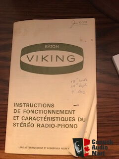 Vintage Stereo Console - mint condition -Viking Stereo Console 1973 ...