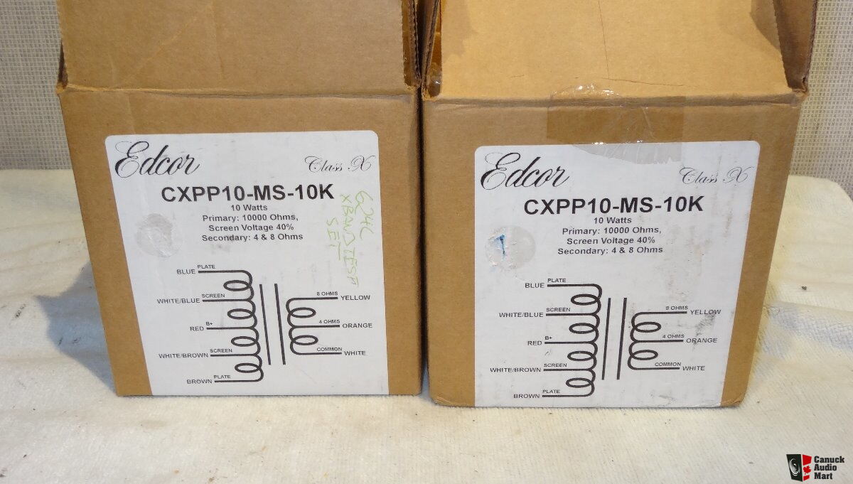 Edcor output transformers 10K for EL84 6BQ5 6V6 good for Eico HF81 ...