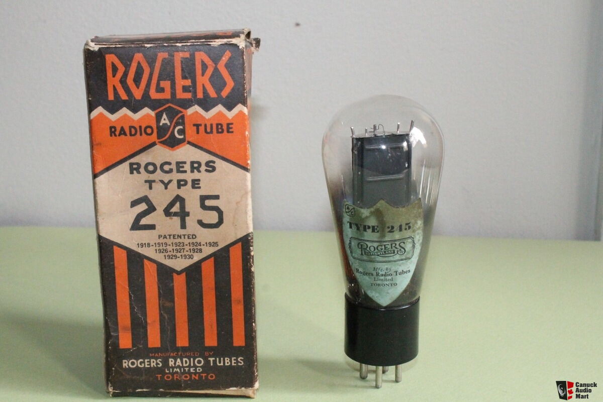 Rogers 245 globe tube manufactured by Rogers Radio Toronto For Sale ...