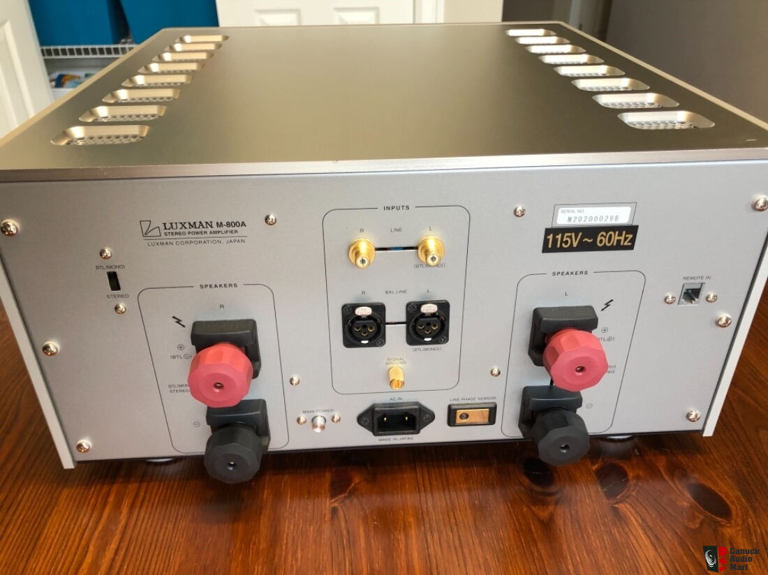 Luxman M-800A - legendary class A power - MSRP $20,000 USD Photo ...