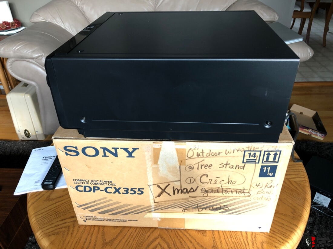 SONY CDP-CX355 300 CD Player Changer original box , manual & remote ...