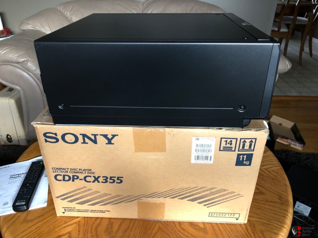 SONY CDP-CX355 300 CD Player Changer original box , manual & remote ...