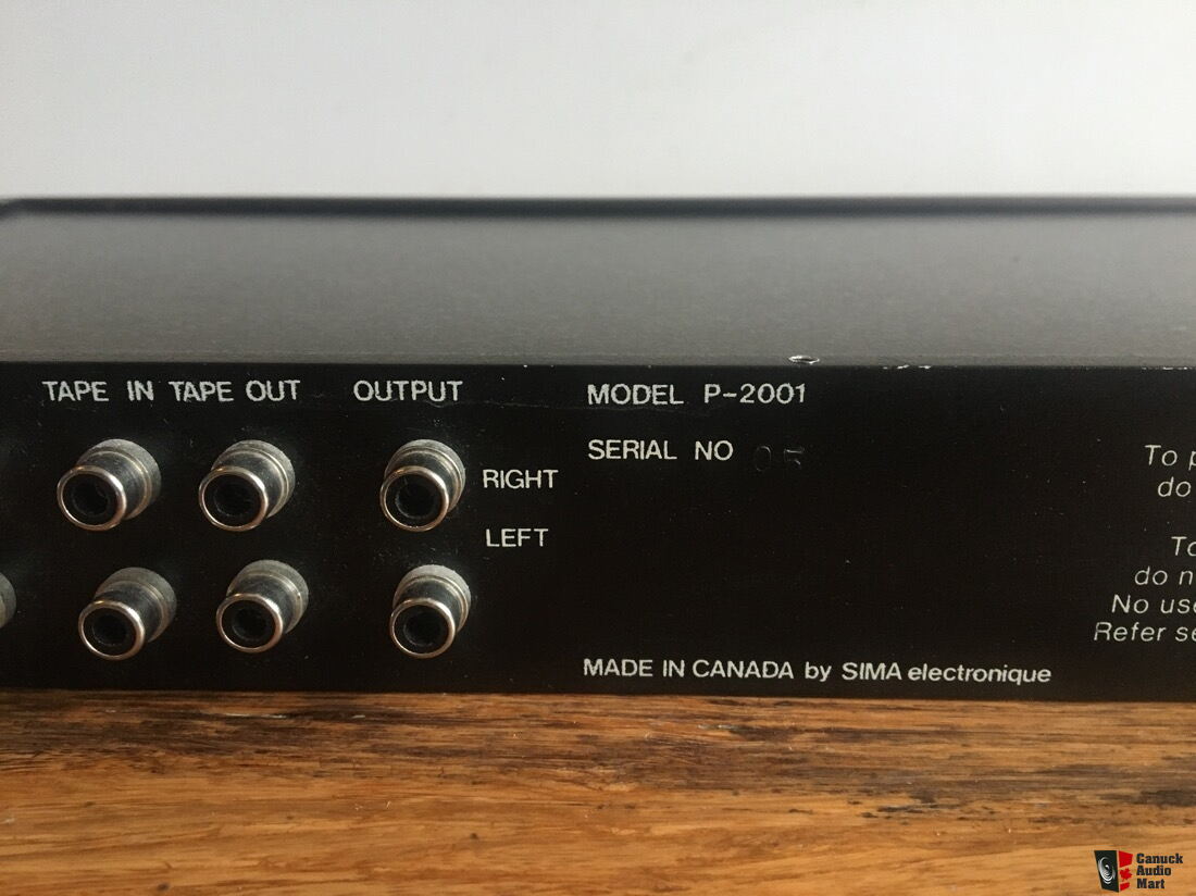 Sima P-2001 Preamplifier with MM/MC Phone Stage (Victor Sima from ...