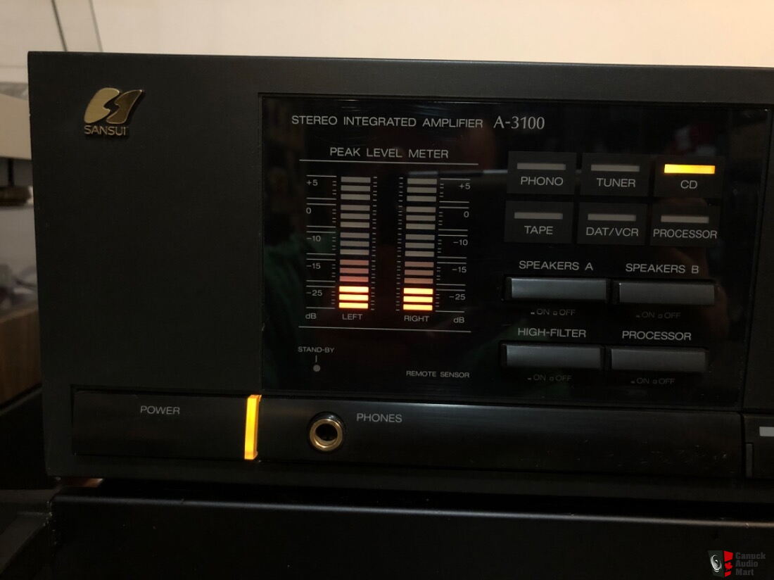 Refurbished 1988 Sansui A-3100 Integrated Amplifier extremely powerful ...