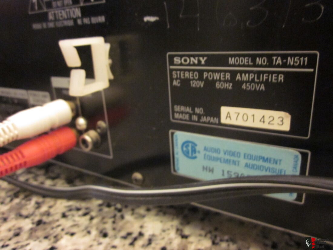 Sony TA-N511 3-Channel Power Amplifier Photo #2453090 - Canuck Audio Mart