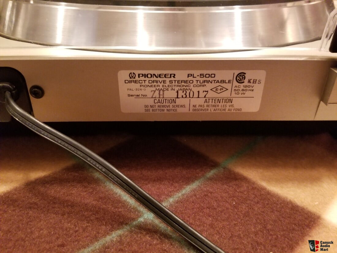 Pioneer PL 500 Photo #2454143 - Canuck Audio Mart