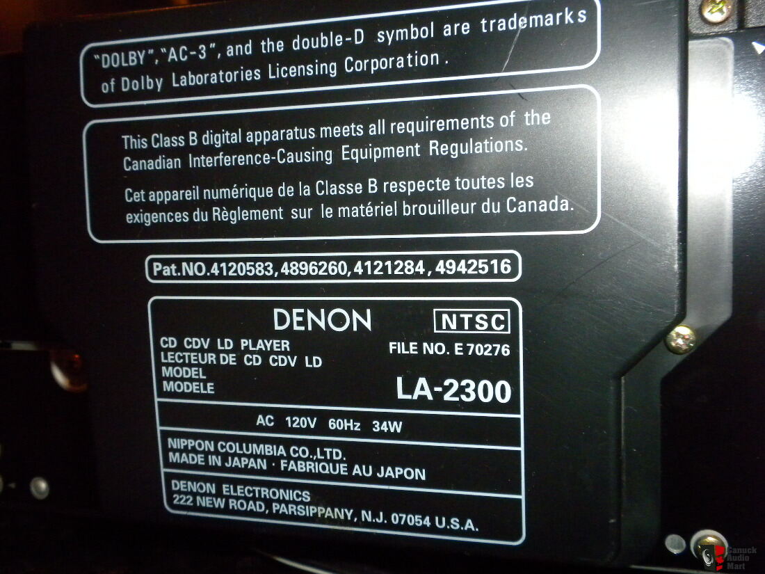 Denon Laser /CD player model LA 2300 Photo #2466441 - UK Audio Mart