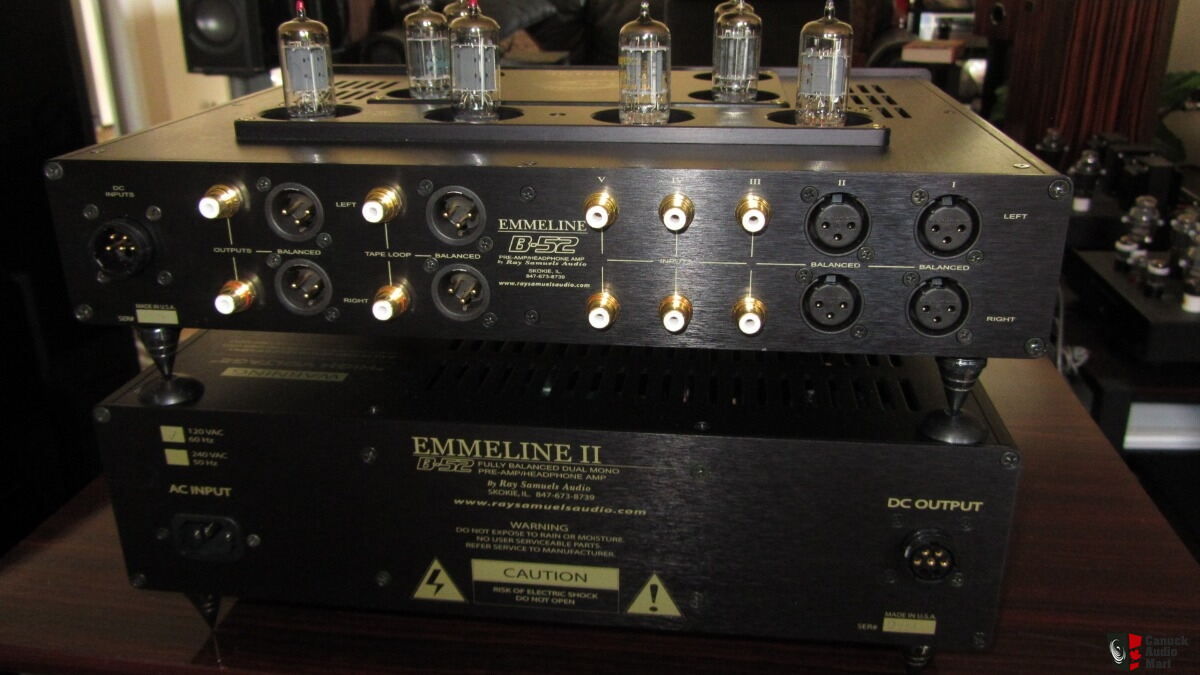 Ray Samuels Audio Emmeline II B-52 tubed preamplifier & headphone ...