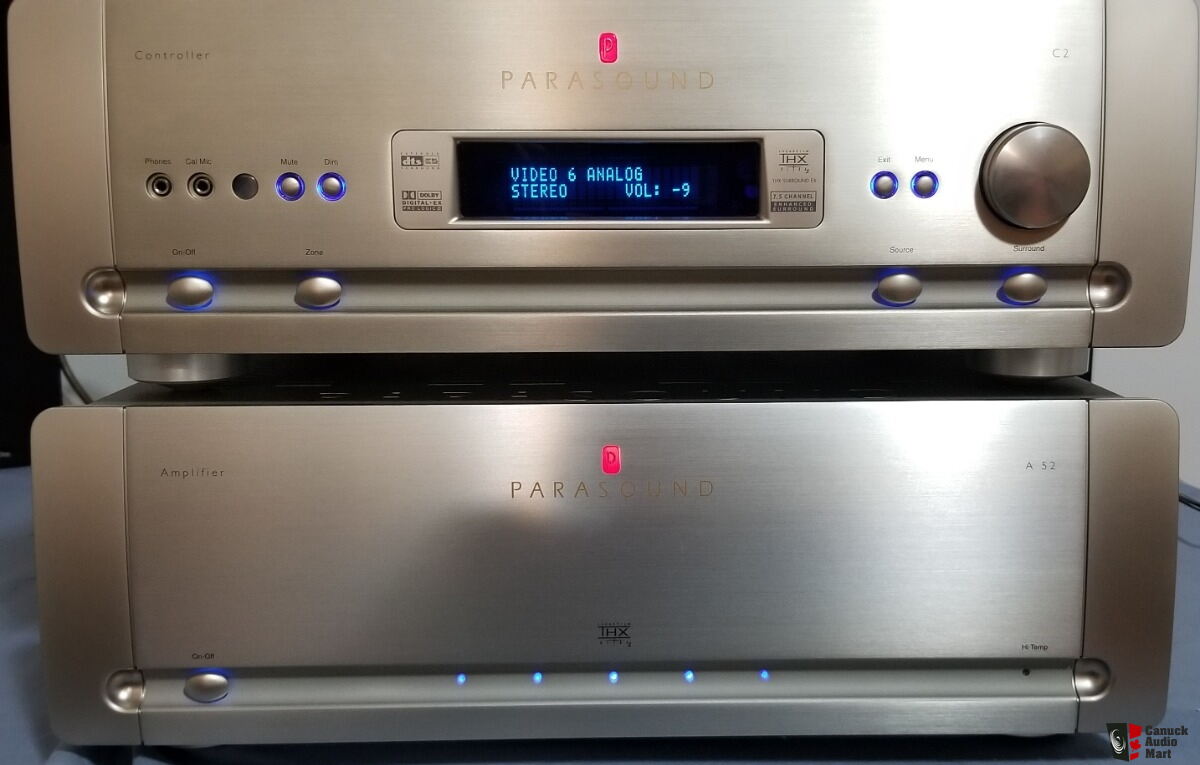 Parasound Halo A52 5-Channel Amplifier and Halo C2 Controller Photo ...