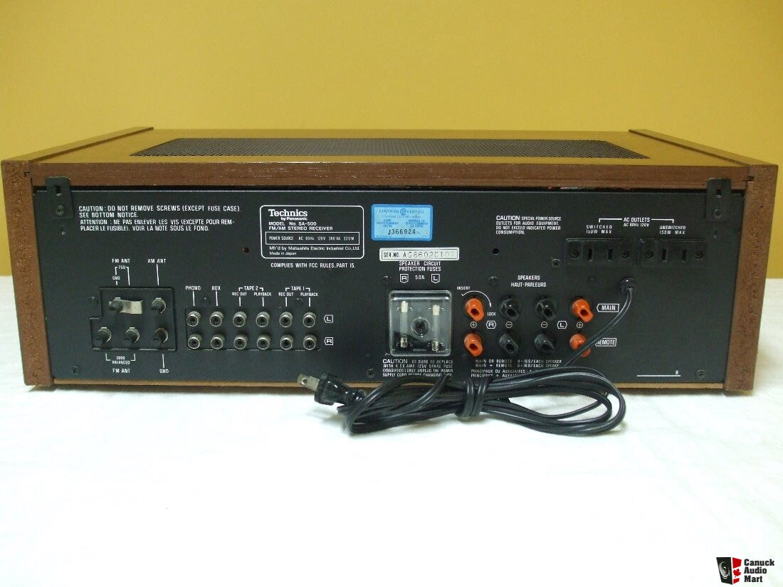 Technics SA-500 AM/FM Stereo Receiver Photo #2487685 - Canuck Audio Mart