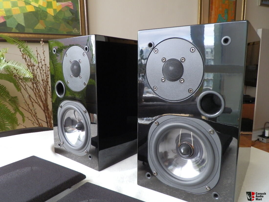 Usher S-520 Bookshelf Speakers (Great Condition / Gloss Black / OBM ...