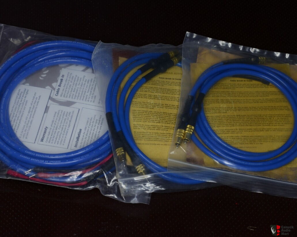 Cardas Quadlink Speaker Cables 3M Dealer Ad - Canuck Audio Mart