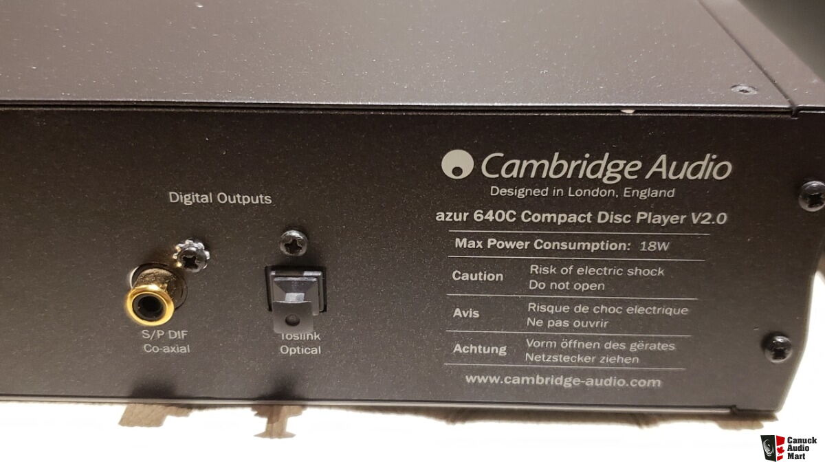Cambridge Audio 640C V2 CD Player/Remote and PS Audio DL THREE R2R DAC ...