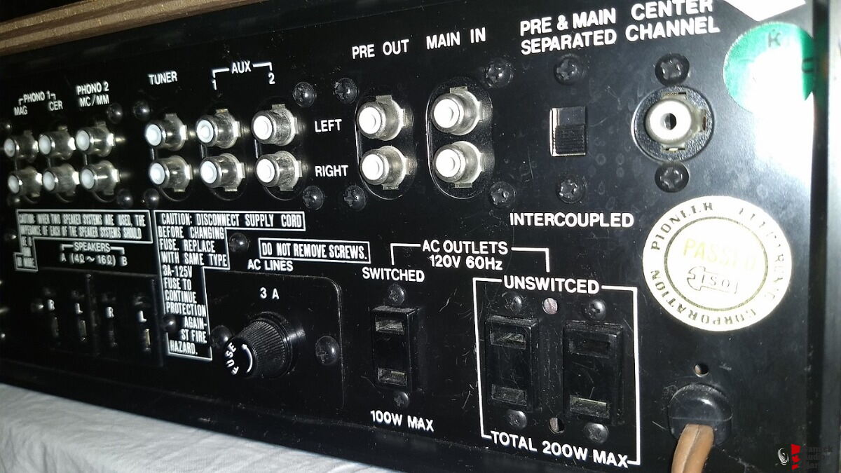 Pioneer's Vintage Flagship SA1000 Integrated Amplifier Photo #2493124 ...