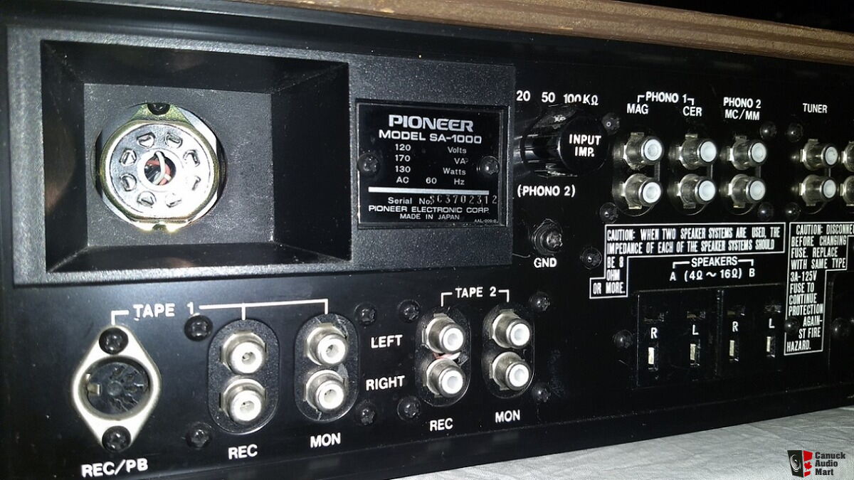 Pioneer's Vintage Flagship SA1000 Integrated Amplifier Photo #2493124 ...
