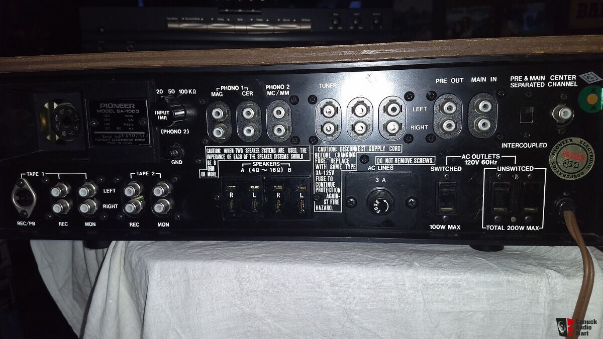 Pioneer's Vintage Flagship SA1000 Integrated Amplifier Photo #2493099 ...