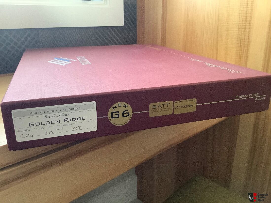 Siltech Golden Ridge digital cable XLR, AES-EBU, 1 meter long, SOLD to ...