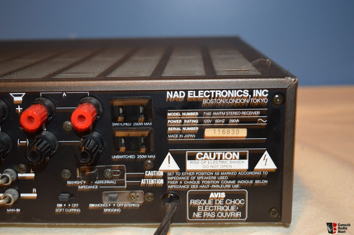 Vintage NAD 7140 Stereo Receiver Photo #2499879 - Canuck Audio Mart