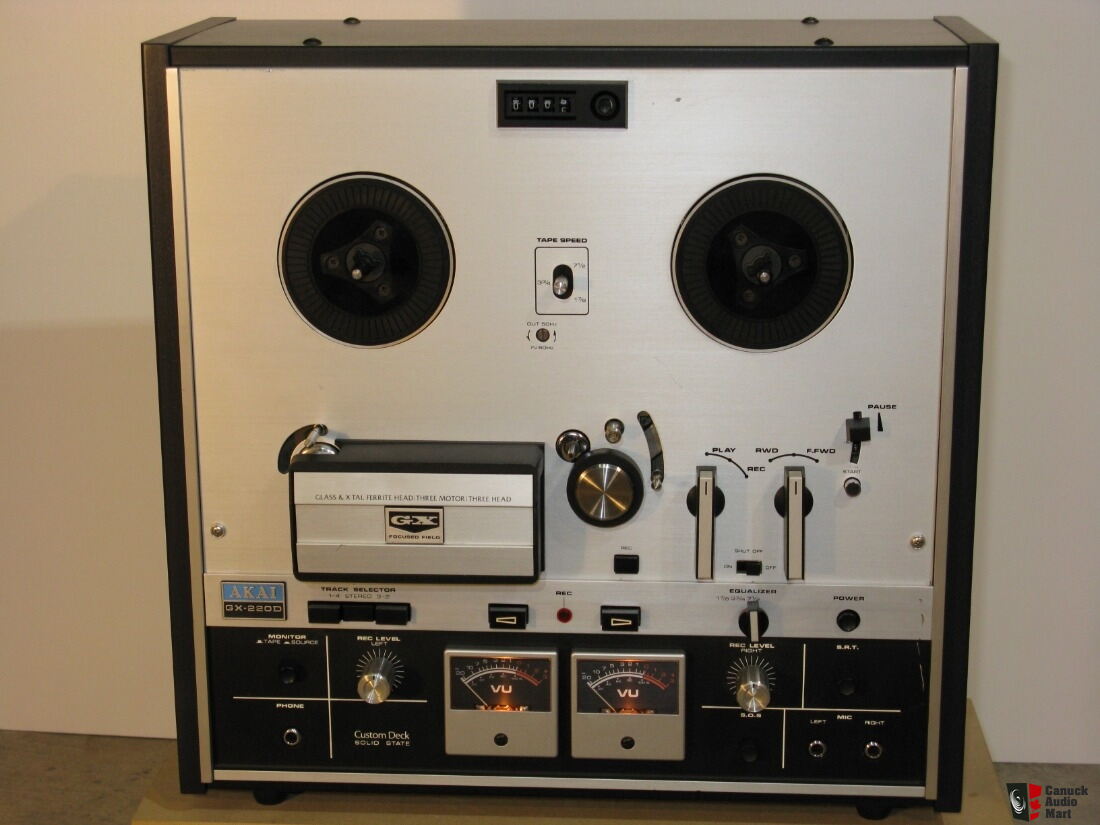 AKAI GX-220D Reel to Reel R2R *3 Glass Ferrite Heads 3 motors* GX220D ...