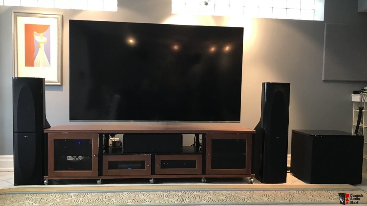 Mirage OM-7 speakers, BPS-400 subwoofer, OM-C2 centre channel Photo ...