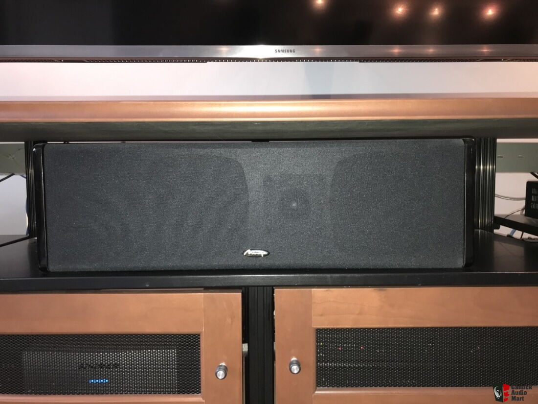 Mirage OM-7 speakers, BPS-400 subwoofer, OM-C2 centre channel Photo ...
