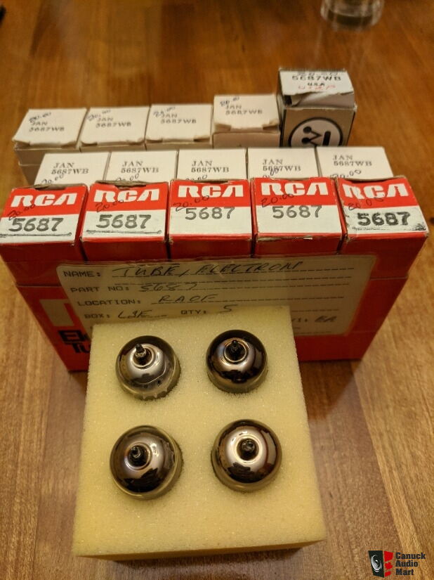 Sold to Frank - Rare 5687 Tubes Best Offer For - Canuck Audio Mart