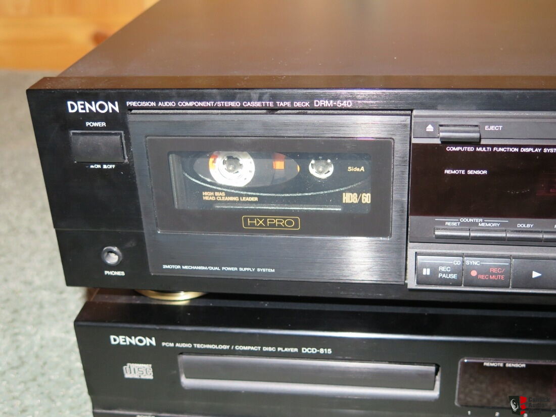 Denon DCD-815 CD compact disc player and DRM-540 Cassette Tape Deck ...