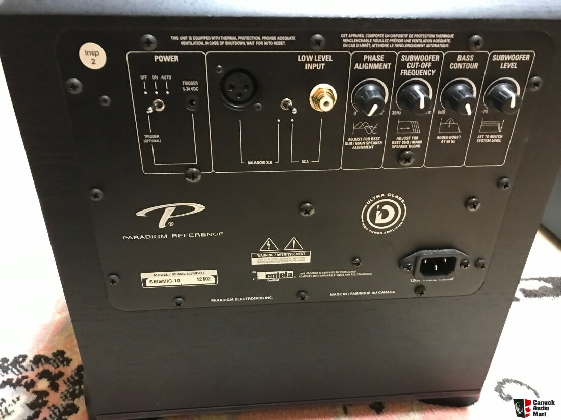 Paradigm Seismic 10 Subwoofer For Sale - UK Audio Mart